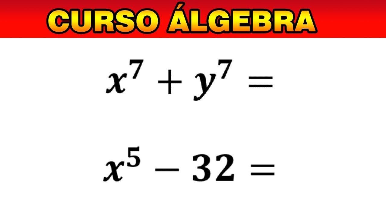 Factorización de la suma o diferencia de potencias impares iguales ...