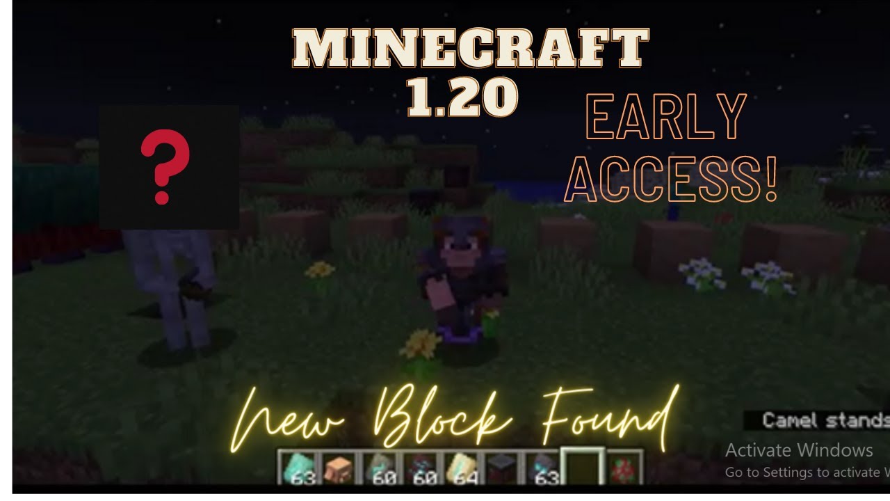 Trying New Features in Minecraft 1.20 Early Access/New Block Found ...