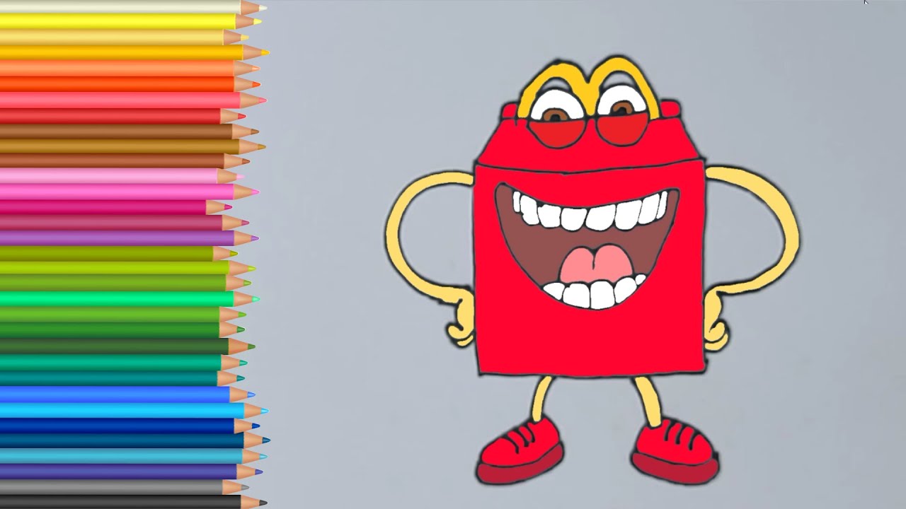 How to Draw McDonald's Happy Meal Easy | Cute Food - YouTube