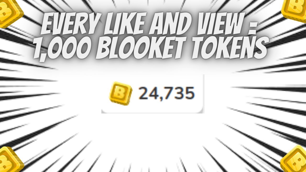 Every Like and View = 1,000 Blooket Tokens! - YouTube