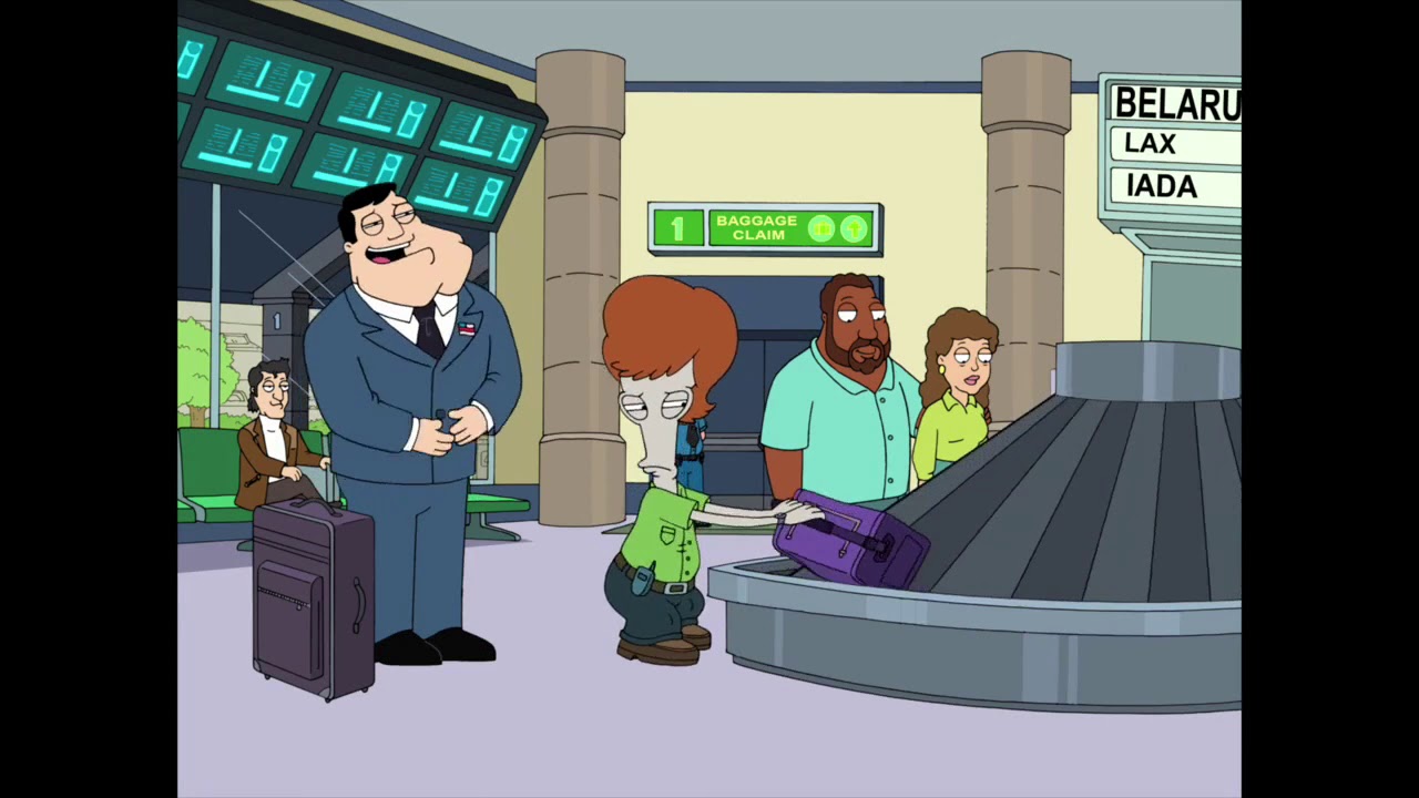 American Dad - Stan laughs continuously at Roger - YouTube