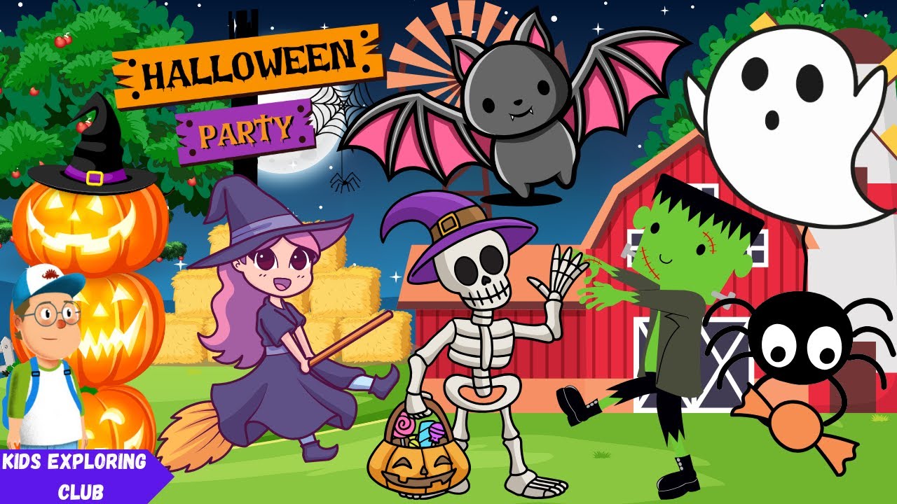 Farm Halloween Song | Kids Halloween Songs | Nursery Rhymes | - YouTube