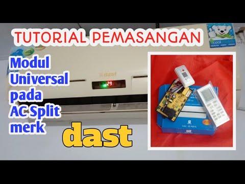 Cara memasang modul universal pada AC split merk Dast - YouTube