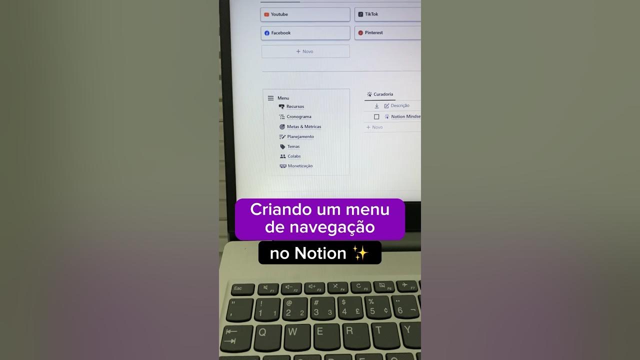 Menu De Navegação Aesthetic No Notion Notion Notionapp Dicadenotion Notionmindset Youtube