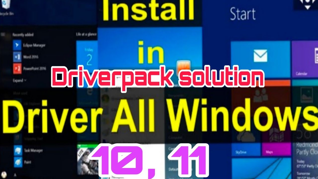 How to Driverpack install windows 10, 11 || Driver All Windows ...
