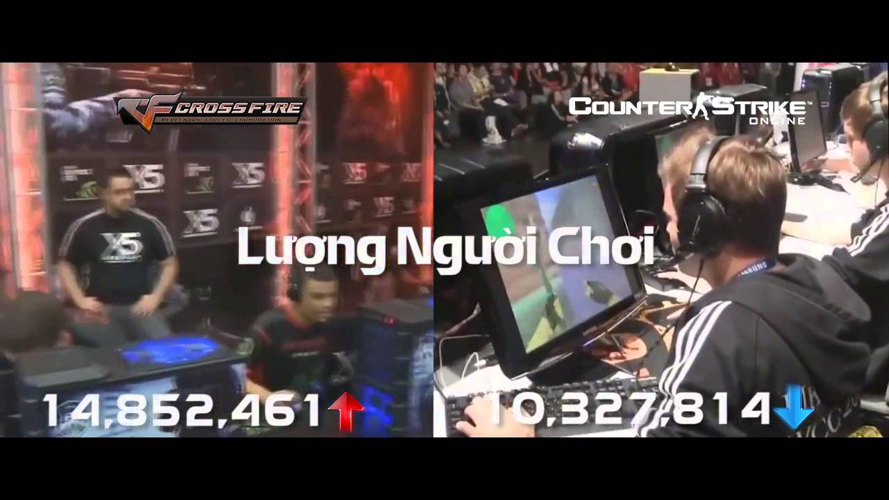 So sánh Cross Fire CF vs Counter Strike Online CSO - YouTube