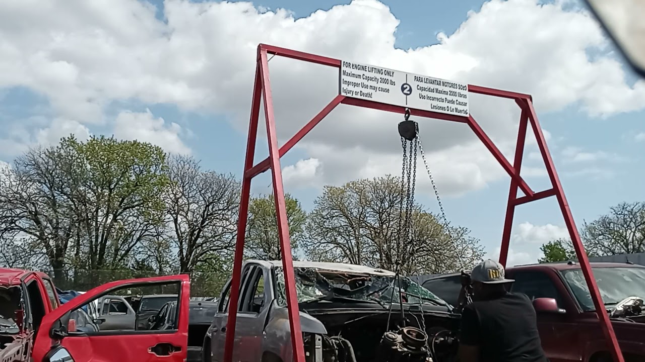 This is how you pull your own engine from junk yards - YouTube