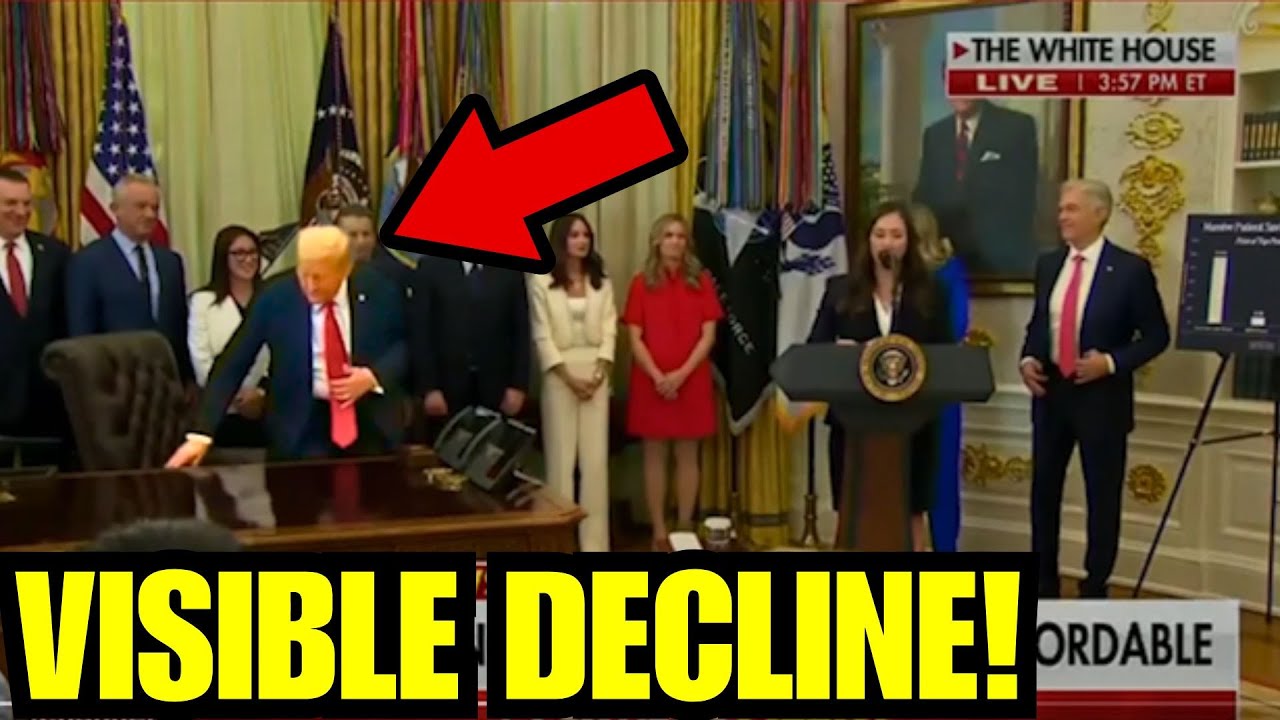 Trump TOO WEAK TO STAND in Presser, VISIBLE DECLINE - YouTube