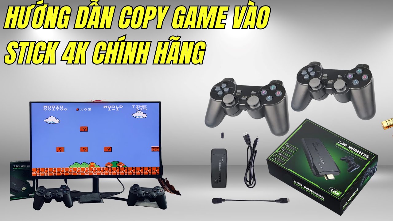 Hướng dẫn cách copy thêm game vào máy STick Xanh 4K chính hãng - YouTube