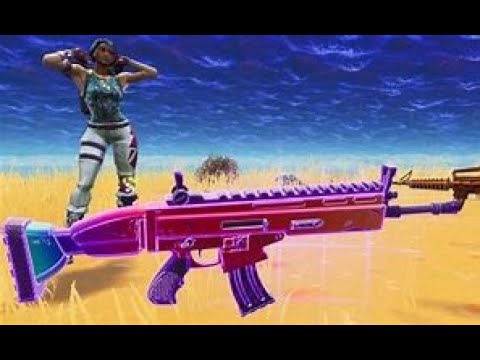 I used purple weapons only in Fortnite Battle Royale - YouTube