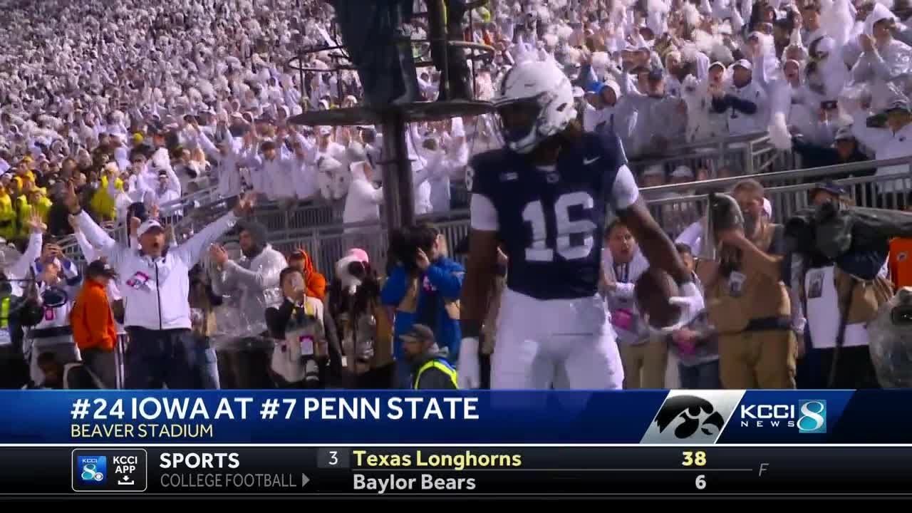 KCCI's Jeff Dubrof recaps Iowa's shutout loss at Penn State, live from ...