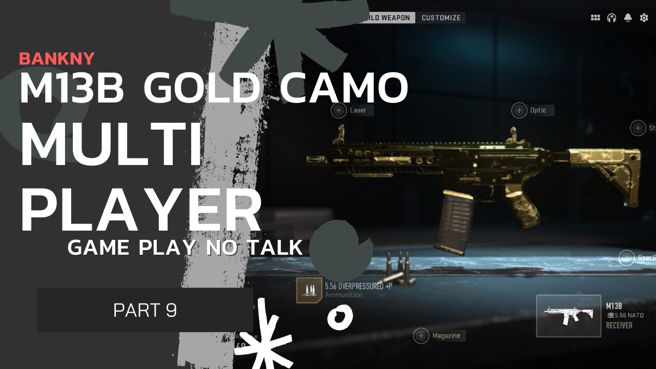 Call of Duty: Modern Warfare II: M13B Gold camo Multiplayer PART 8.1 ...