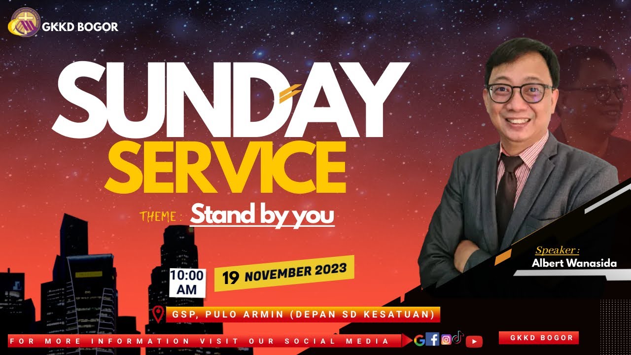 Ibadah Raya GKKD Bogor | STAND BY YOU | SPEAKER : ALBERT WANASIDA - YouTube
