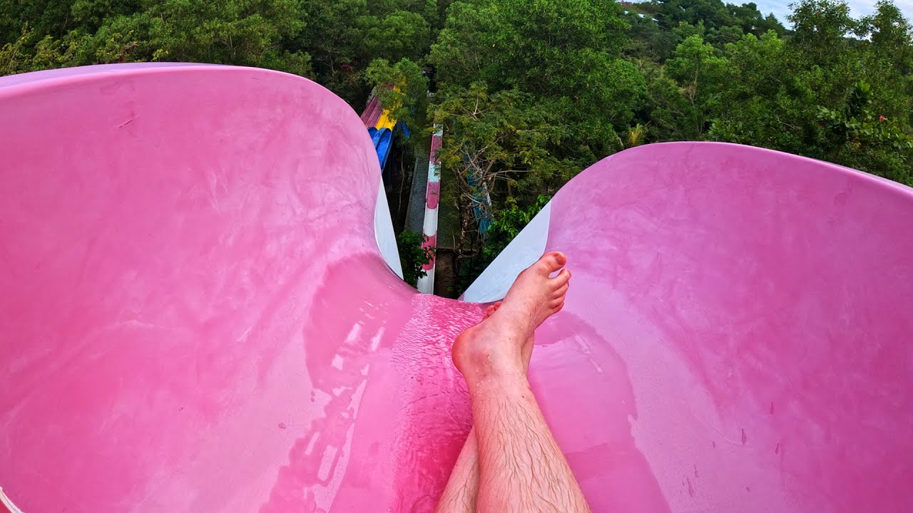 MEGA DROP Water Slide at ESCAPE Penang, Malaysia [GoPro POV] - YouTube