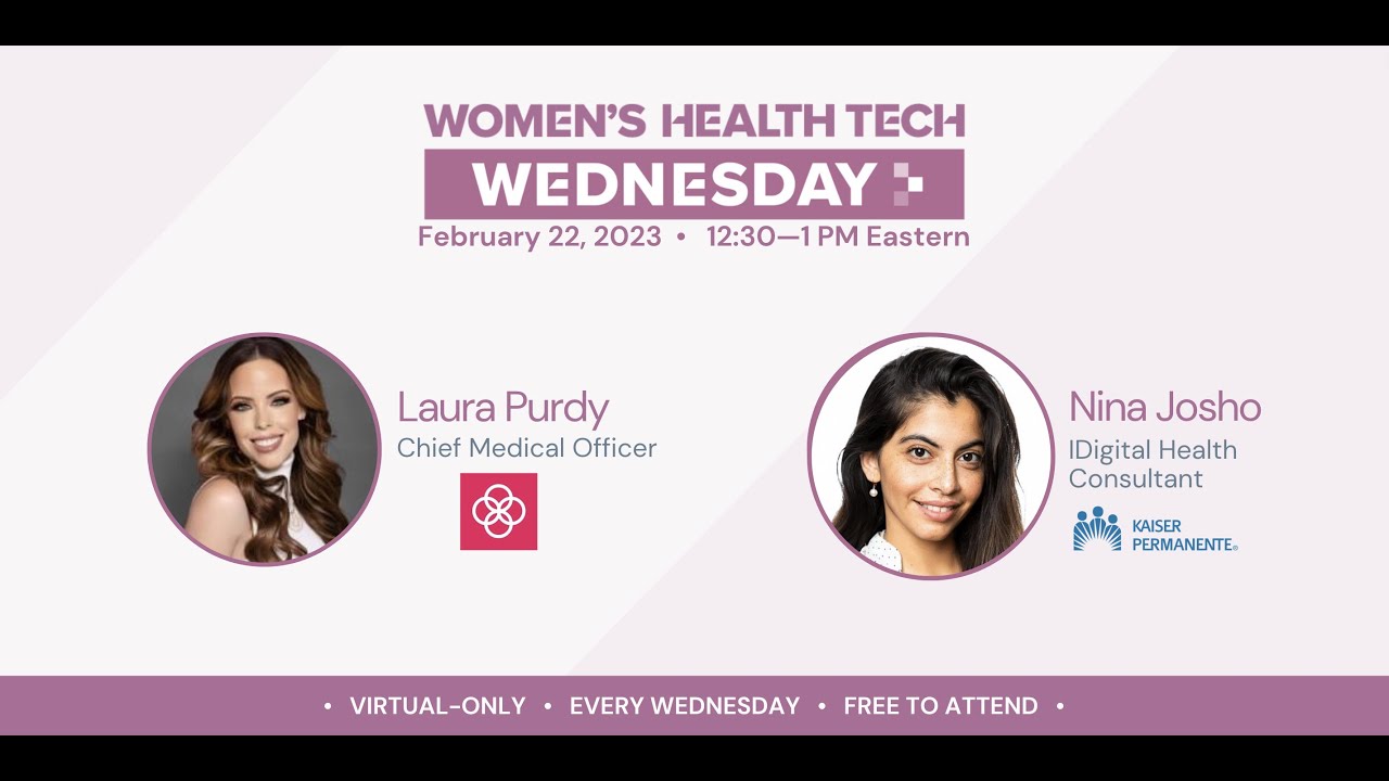 Women's Health Tech Wednesday | Dr. Laura Purdy - YouTube