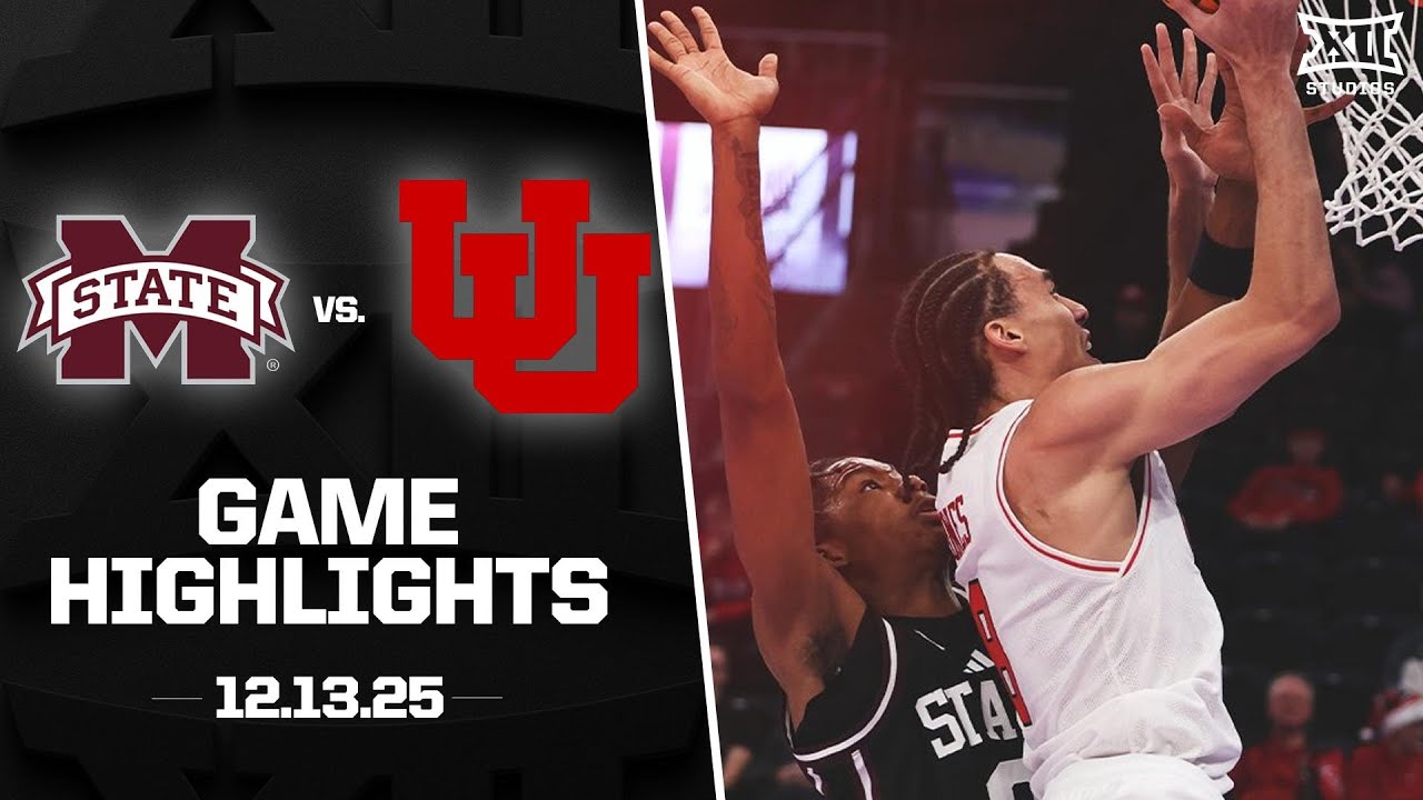 Mississippi State vs. Utah Game Highlights | 2025-26 Big 12 Men's ...