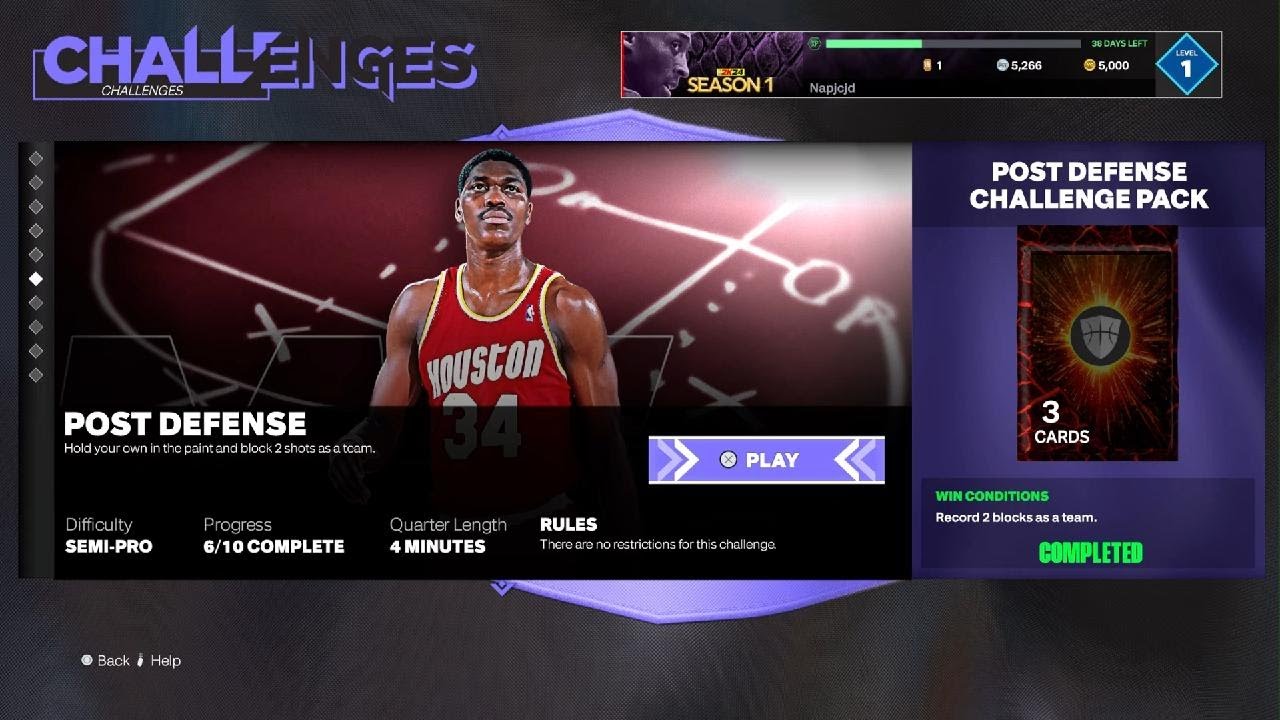 NBA 2K24 MyTEAM Basketball Fundamentals Post Defense Skills Challenge ...