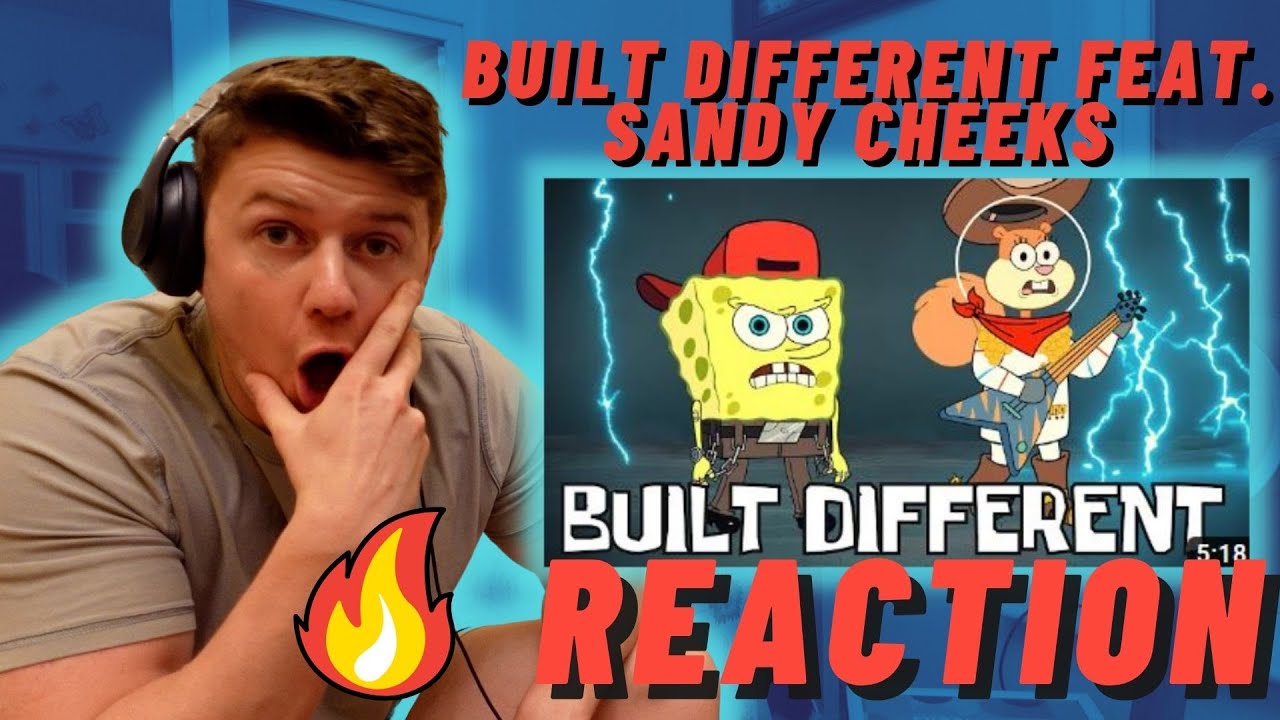 IRISH REACTION TO BUILT DIFFERENT Feat. Sandy Cheeks (Rap Music Video ...