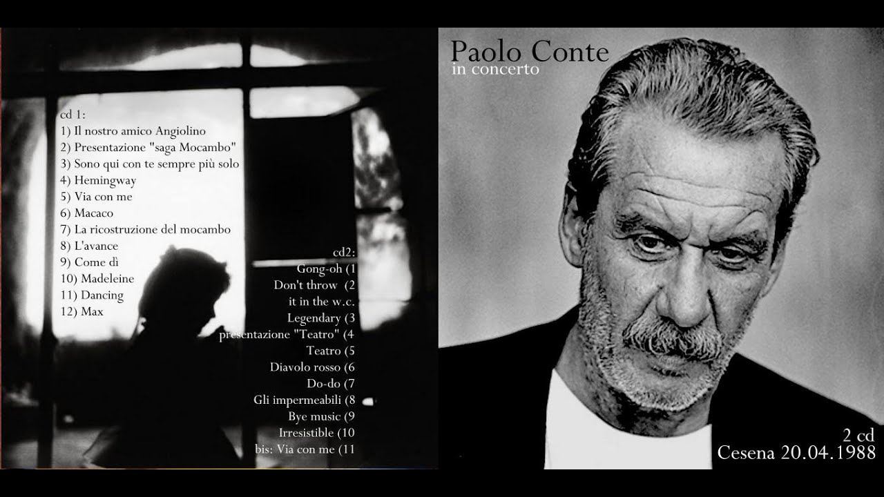 Paolo Conte live Cesena Teatro Bonci 20 04 1998 - YouTube