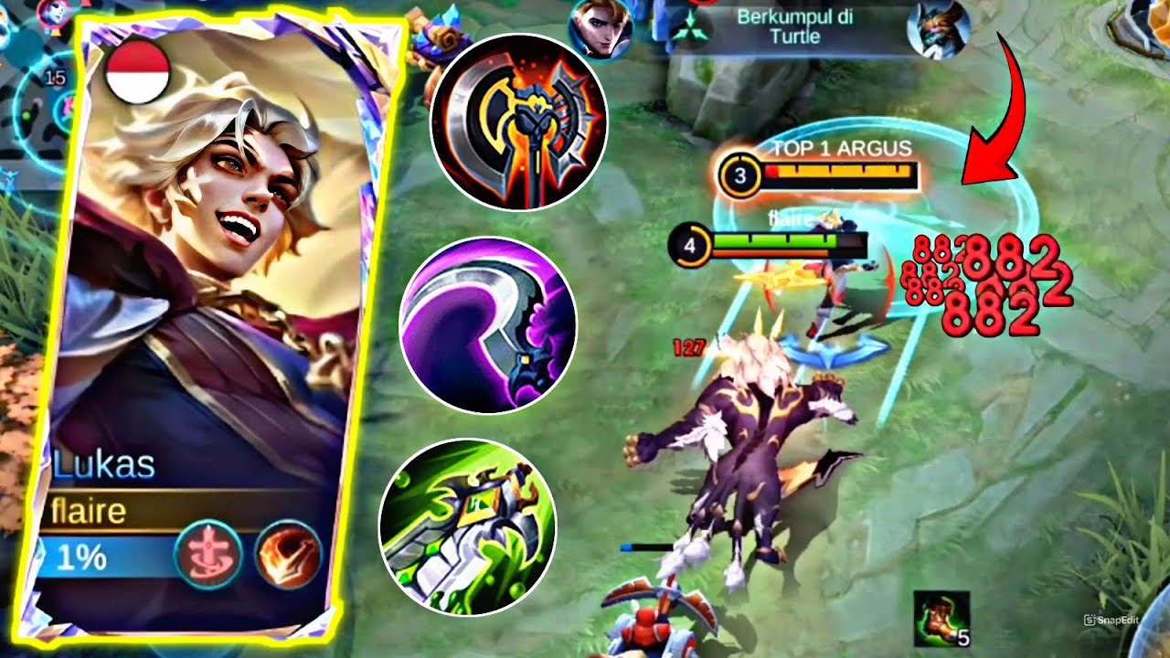 LUCAS BEST ONE HIT BUILD 2024!! TOP 1 GLOBAL LUCAS MLBB - NEW HERO ...