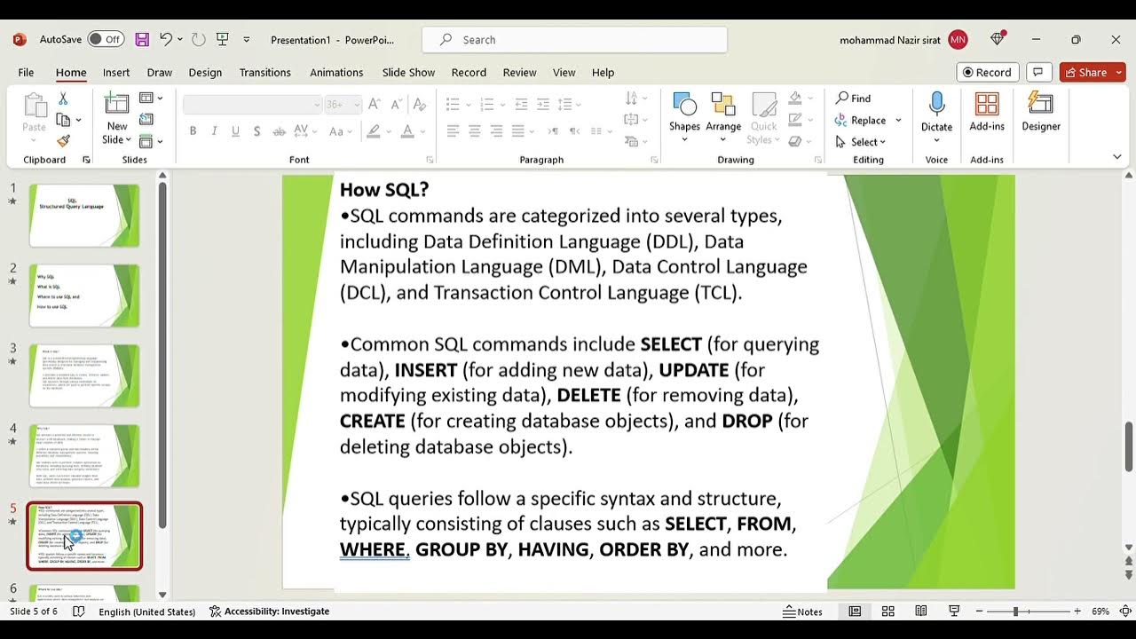 SQL Tutorial 1 - YouTube