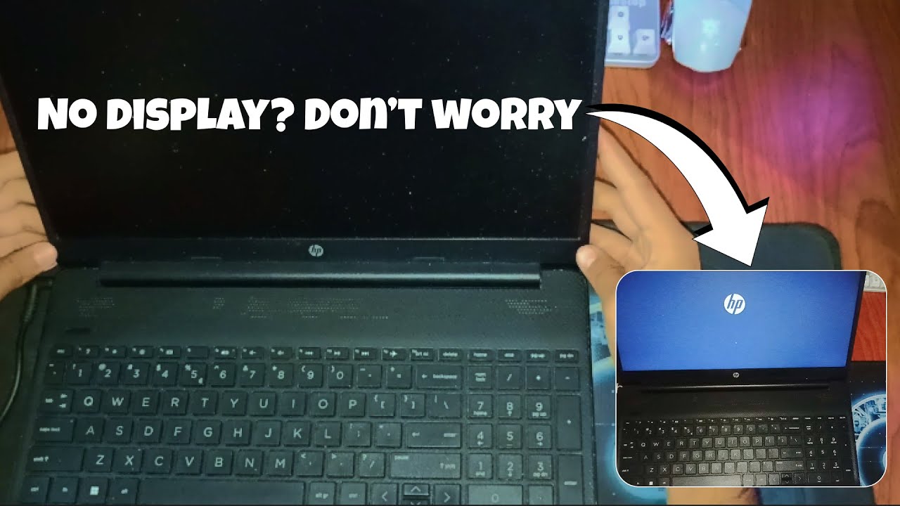 Fixed an HP Laptop with No Display (Black Screen Issue) - YouTube
