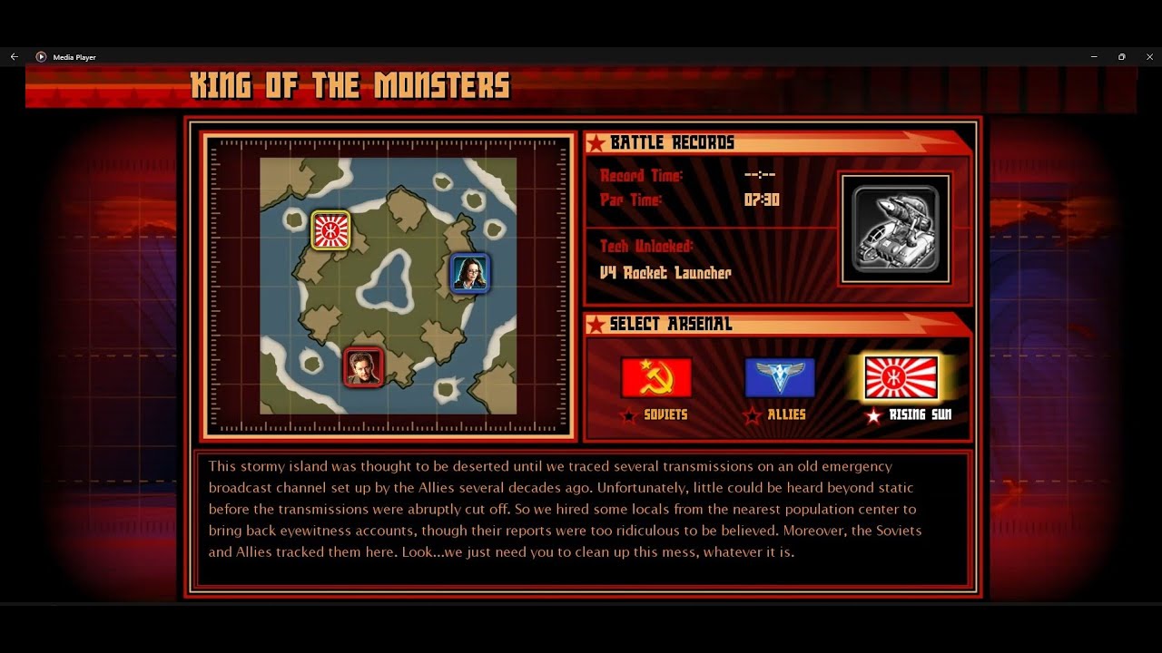 Red Alert 3 Uprising Commanders Challenges - King Of The Monsters ...