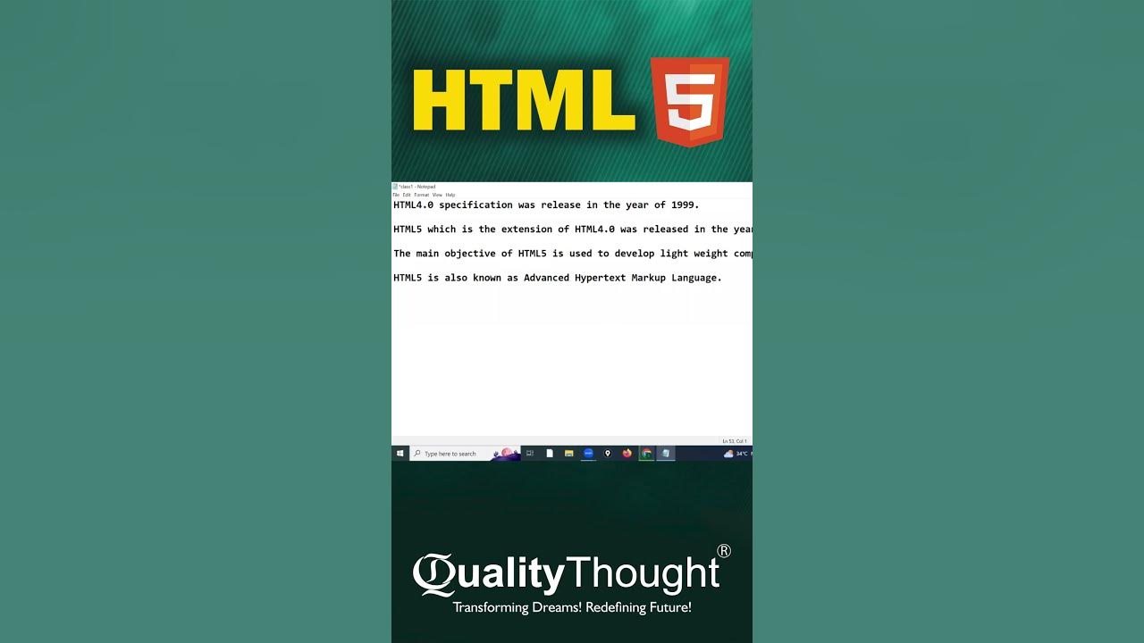 A Beginner's Guide to HTML5 - #htmltutorial for Beginners 2023 | Complete HTML with Code - YouTube
