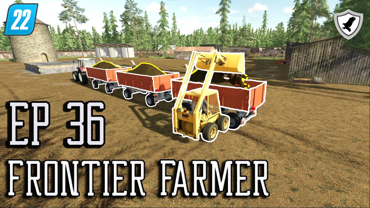 SILAGE TRAIN | FRONTIER FARMER | FS22 Survival | Dark Forest Ep. 36 ...