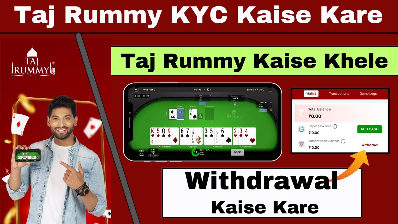 Taj Rummy App Me Account Kaise Banaye | Taj Rummy App Me Kyc Kaise Kare ...