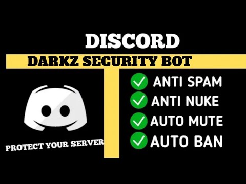 DISCORD ANTi NUKE BOT | SECURITY BOT | DARKZ SECURITY | @MAFIA YT - YouTube