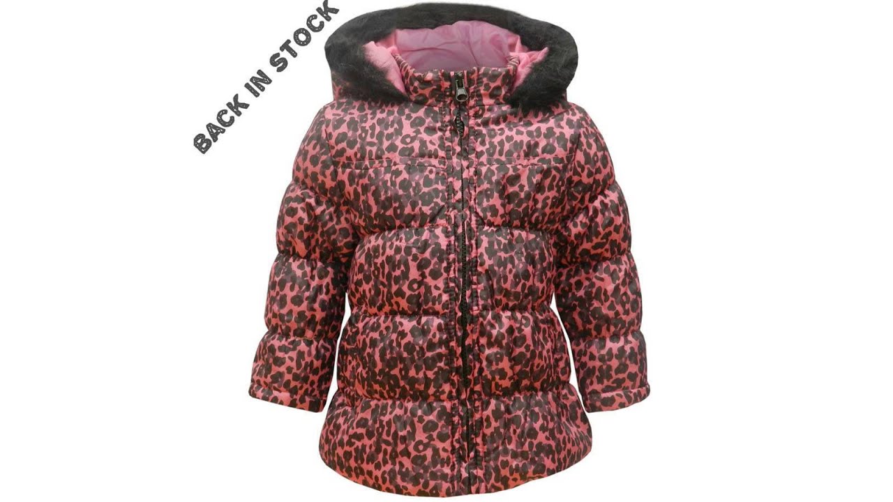 Wholesale Minx Premium Padded Leopard Girls Jacket Cerise/Black 12 ...