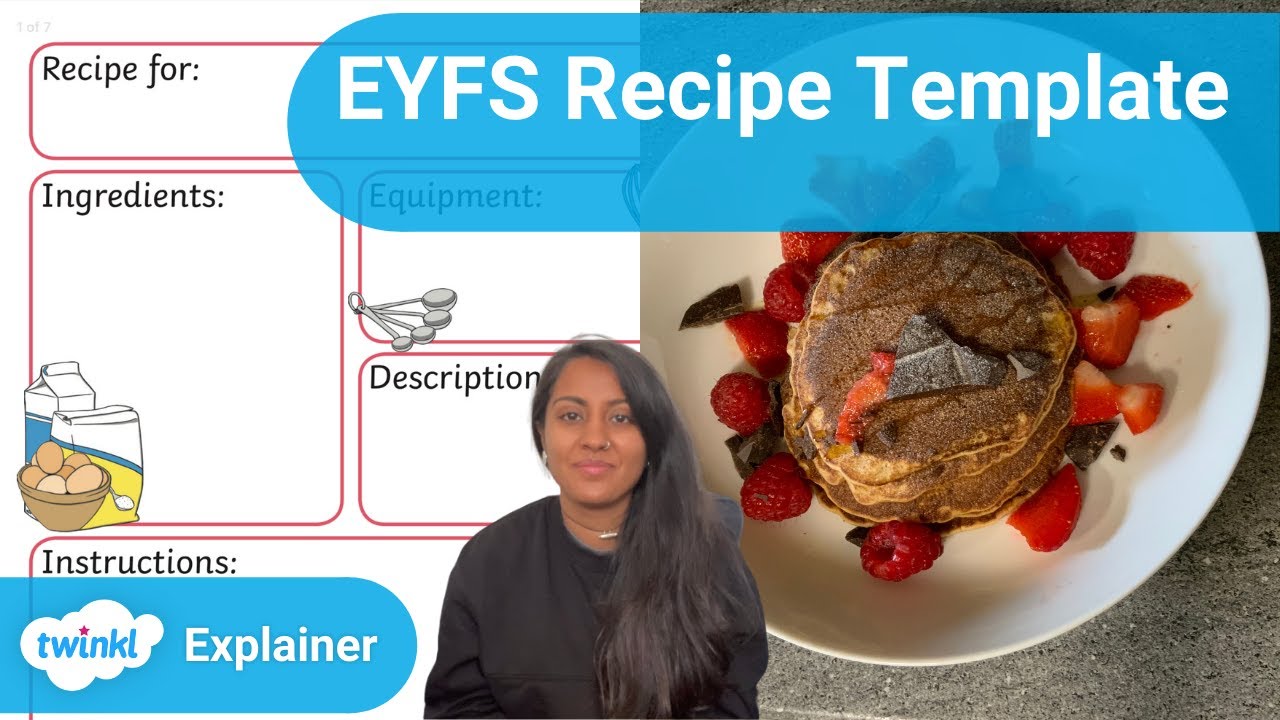 EYFS Recipe Writing Templates - YouTube