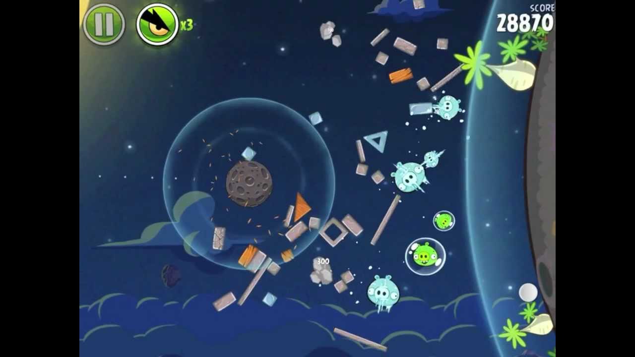 Angry Birds Space Pig Bang 1-16 Walkthrough 3-star - YouTube