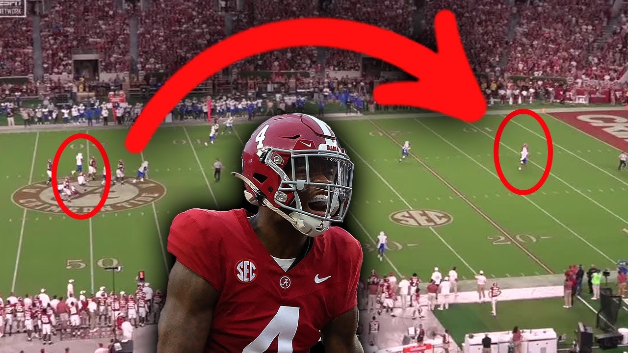 Jalen Milroe throws a DART nearly 60 yards down the field for a TD 😳 ...