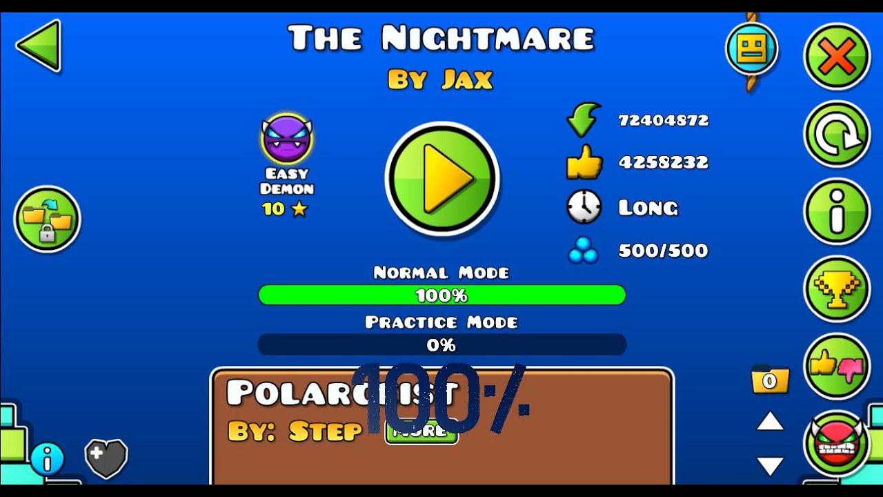The Nightmare 100% Complete Level | Geometry Dash - YouTube