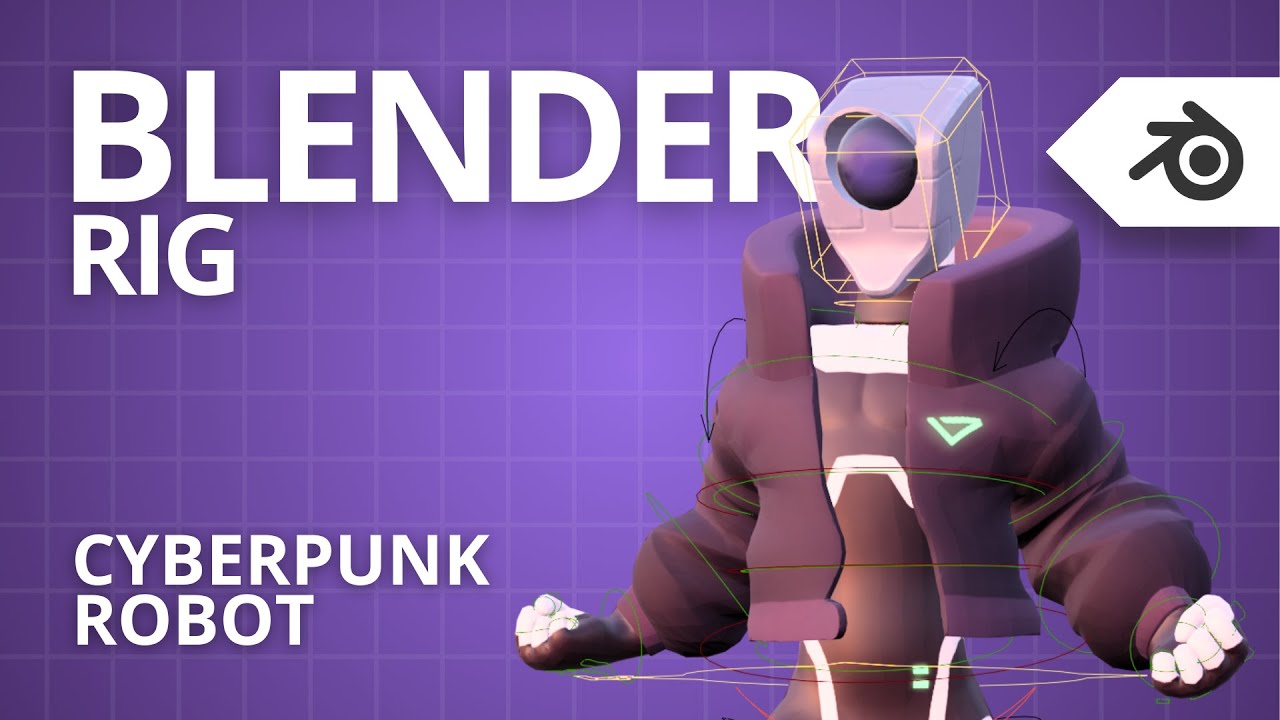 Cyberpunk Robot || Blender Rig - YouTube