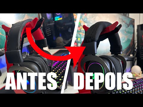 🎧 Como melhorar a aparência do Headset Redragon Zeus X, após o descascamento