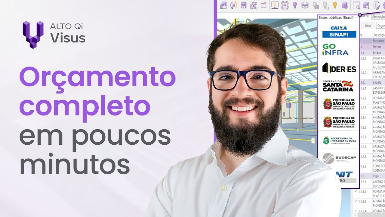 Como gerar o ORÇAMENTO em POUCOS MINUTOS com o AltoQi Visus Projetista ...