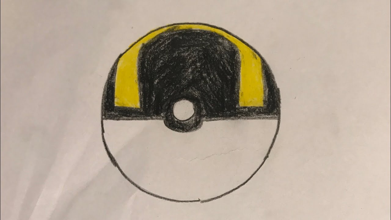 How To Draw Pokemon Ultra Ball Pokeball - YouTube