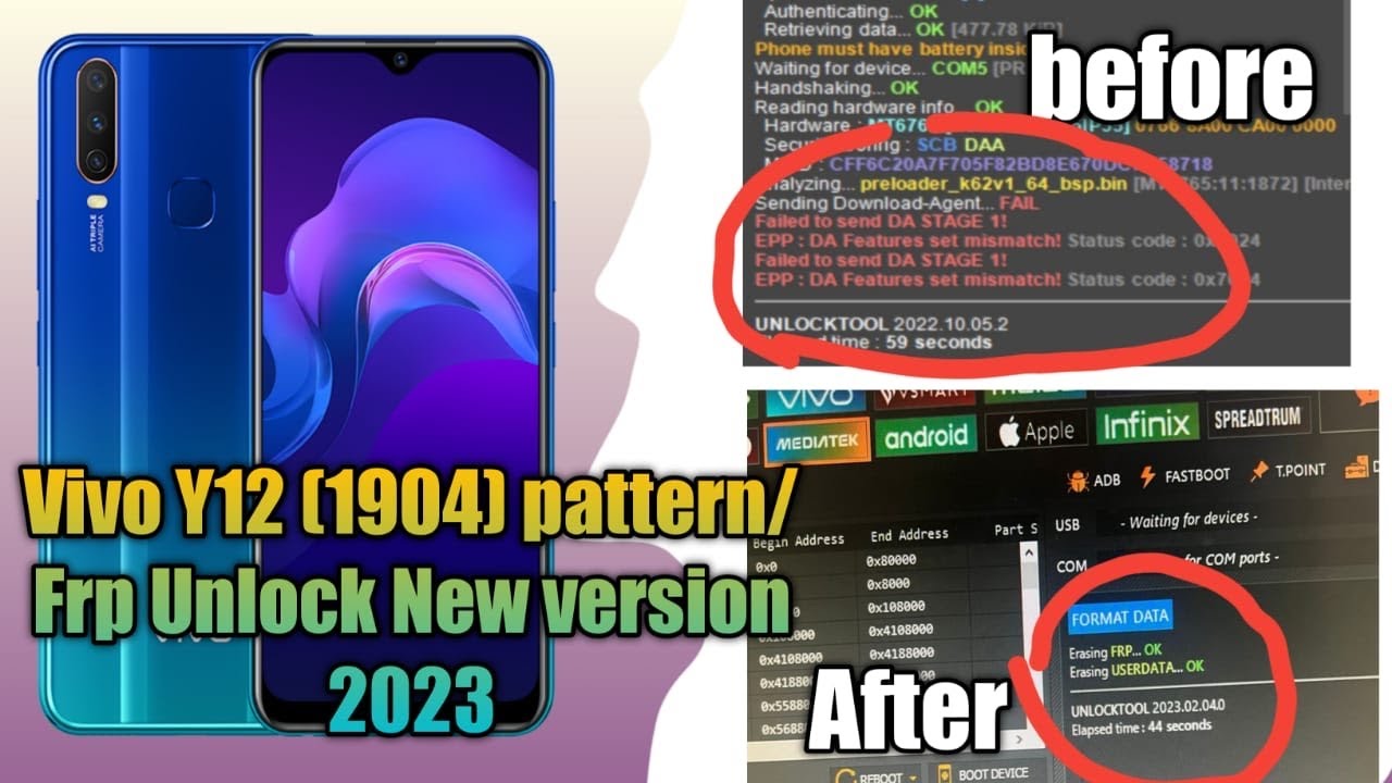 ViVo y12 (1904) Pattern Unlock New version 2023 100% fix with Unlock ...