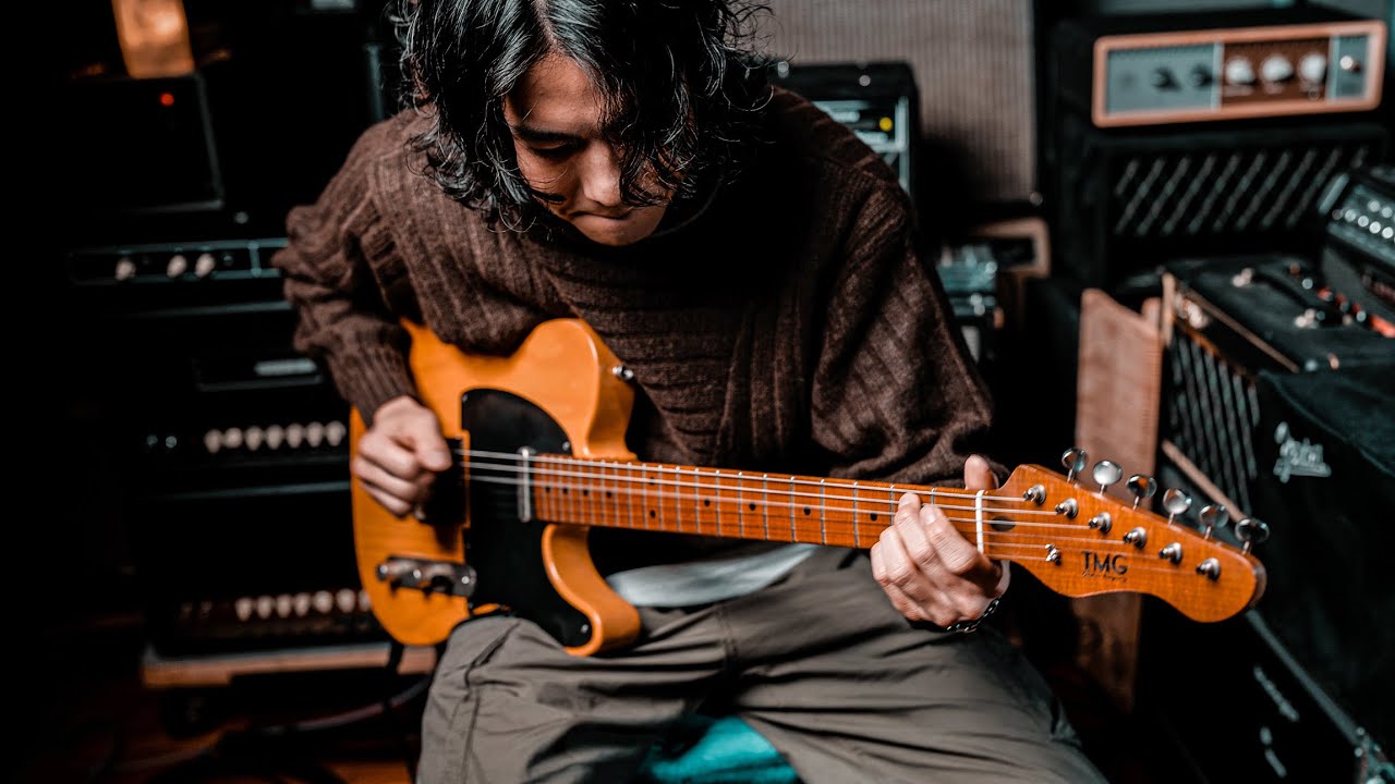 【Brush eight】TMG Guitar Co. Gatton “Blackguard” Butterscotch Light Aging & Checking“1P ...