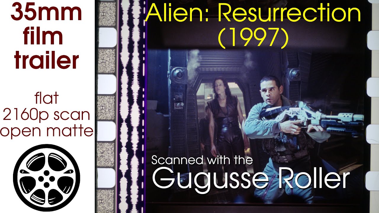 Alien: Resurrection (1997) 35mm film trailer A, flat open matte, 2160p ...