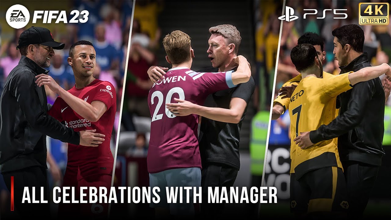 FIFA 23 | All Celebrations With Manager | PS5™ 4K 60FPS - YouTube