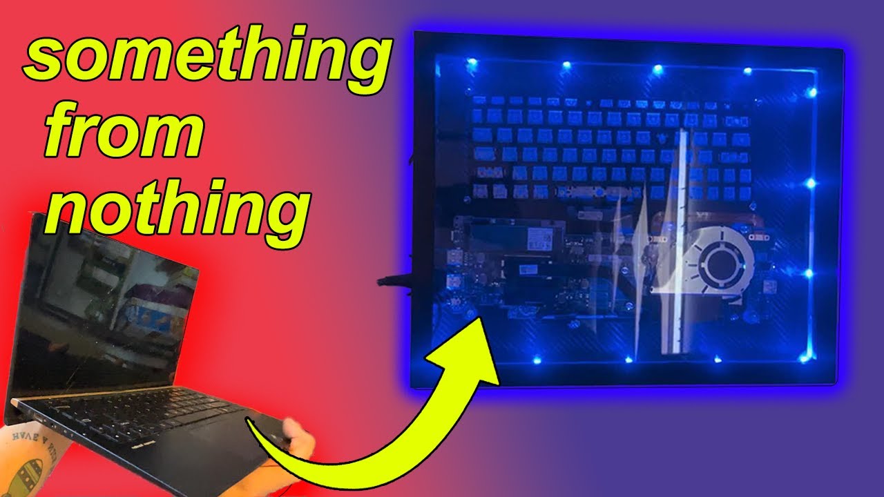 transforming a busted laptop into working pc - YouTube