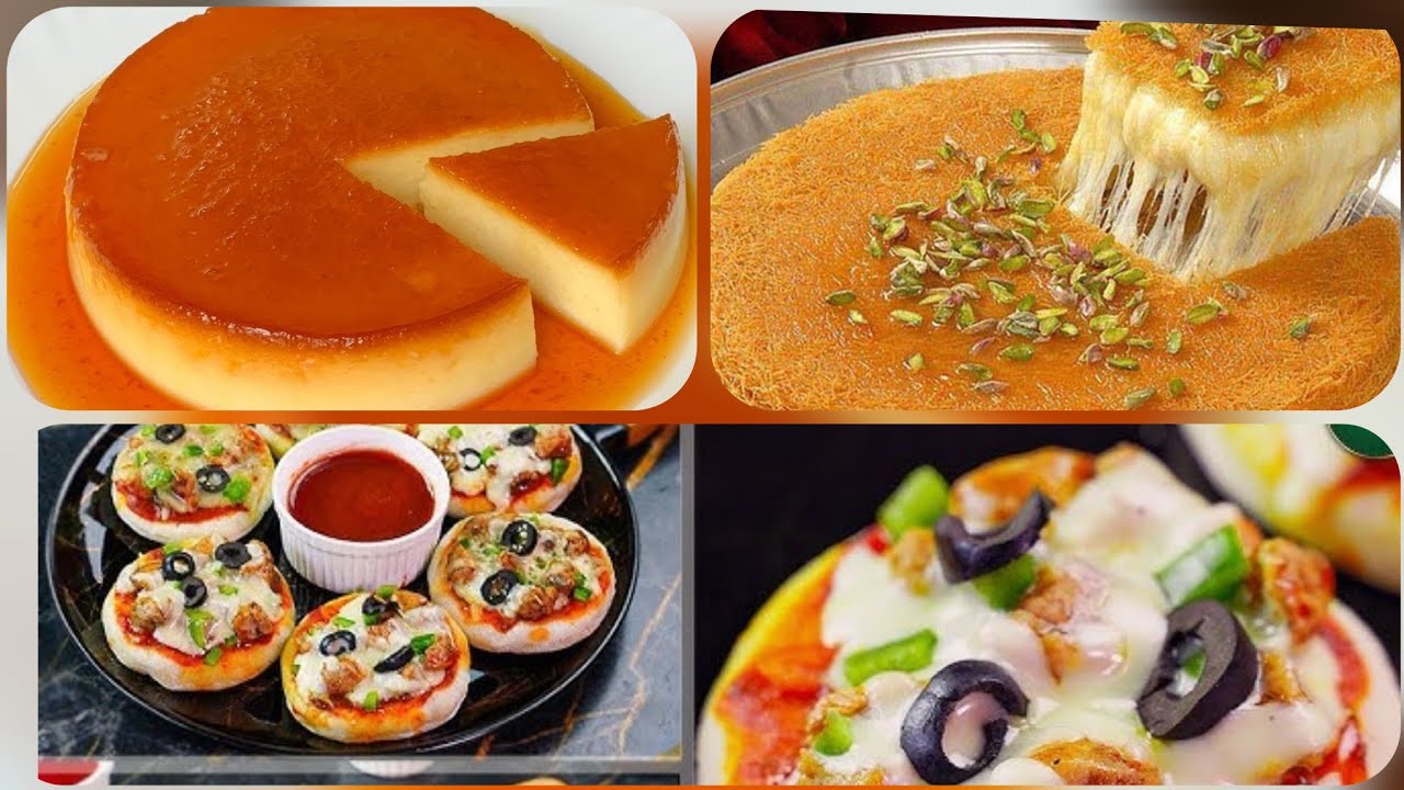 knufa(vermicelli desert) | mini Pizza | caramel bread pudding all in ...
