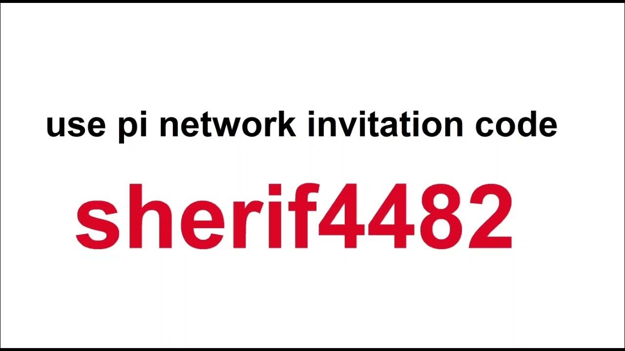 pi network invitation code sherif4482 - YouTube