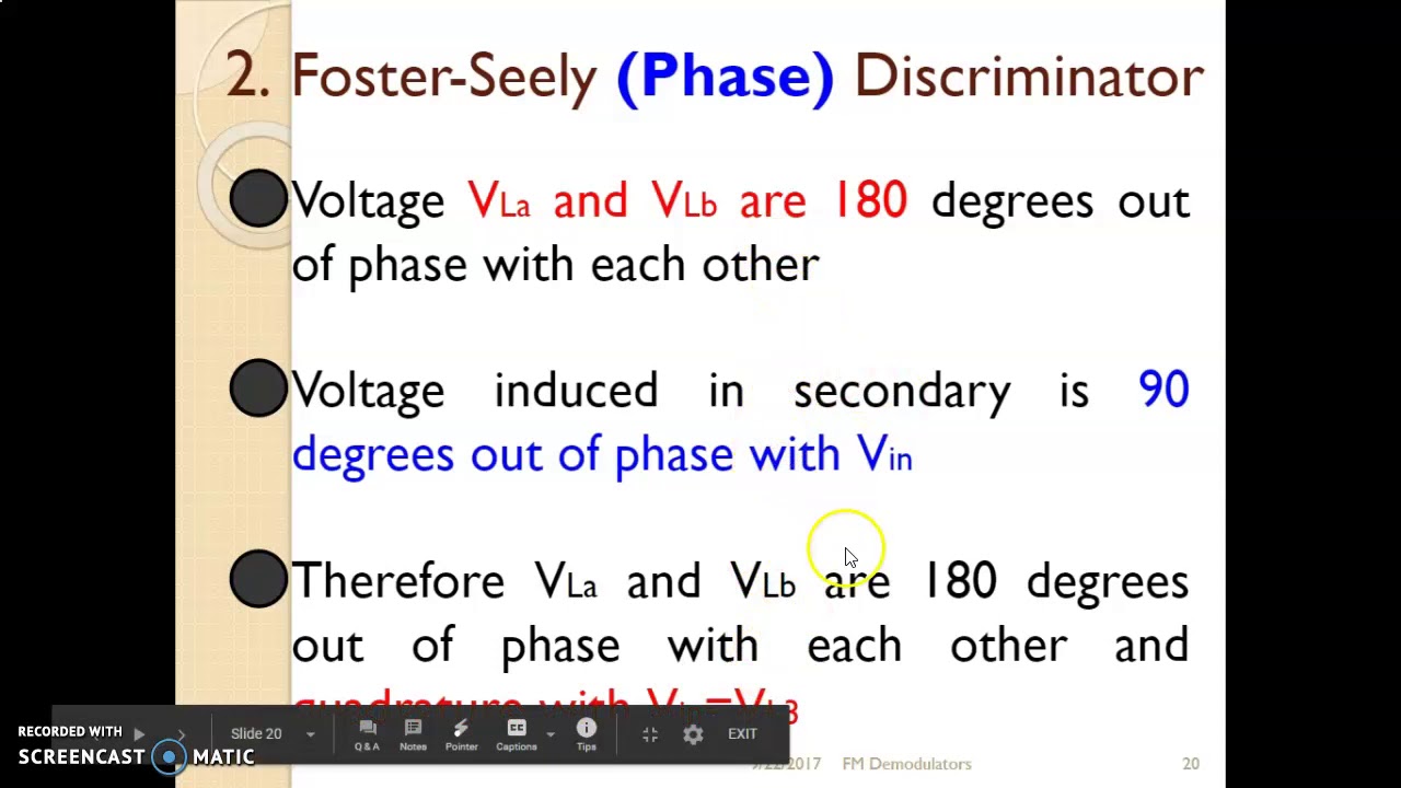Chapter 3_FM Demodulation_Foster-Seeley Discriminator - YouTube