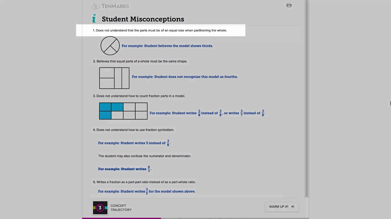 TenMarks Math Teach: Misconceptions - YouTube