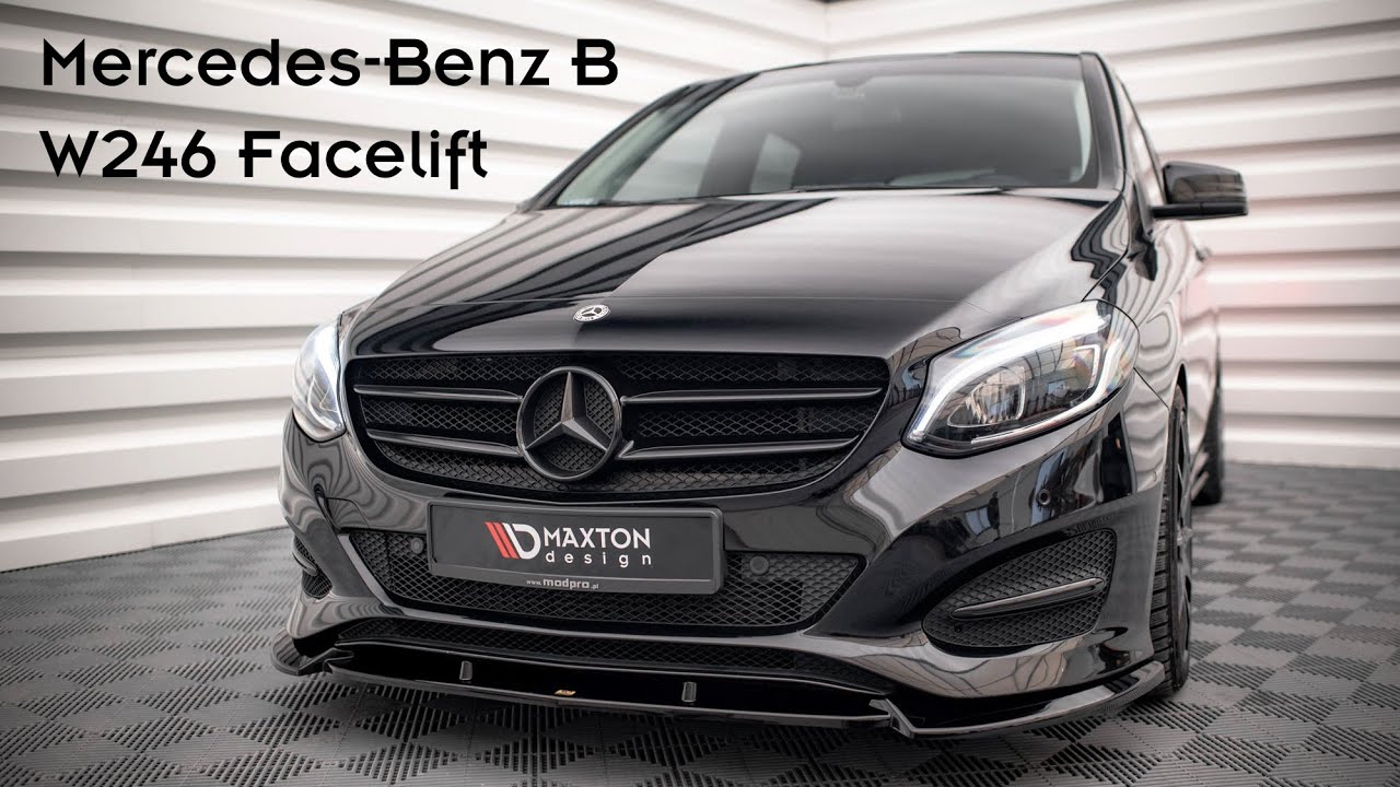 Mercedes-Benz B W246 Facelift | Maxton Design Splitter Set ...